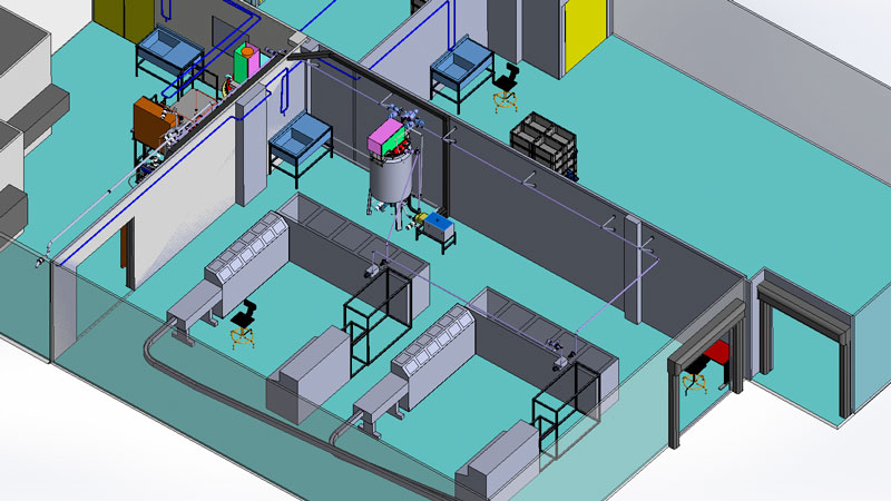 Modélisation d’une zone de production – 3D Process