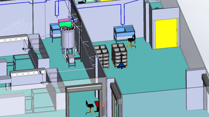 Modélisation d'une zone de production